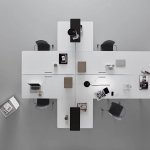 Flat System contemporary office desk | Rimadesio