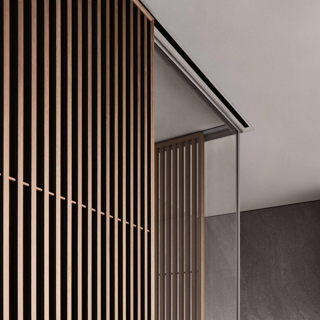 Spazio glass partition wall system | Rimadesio