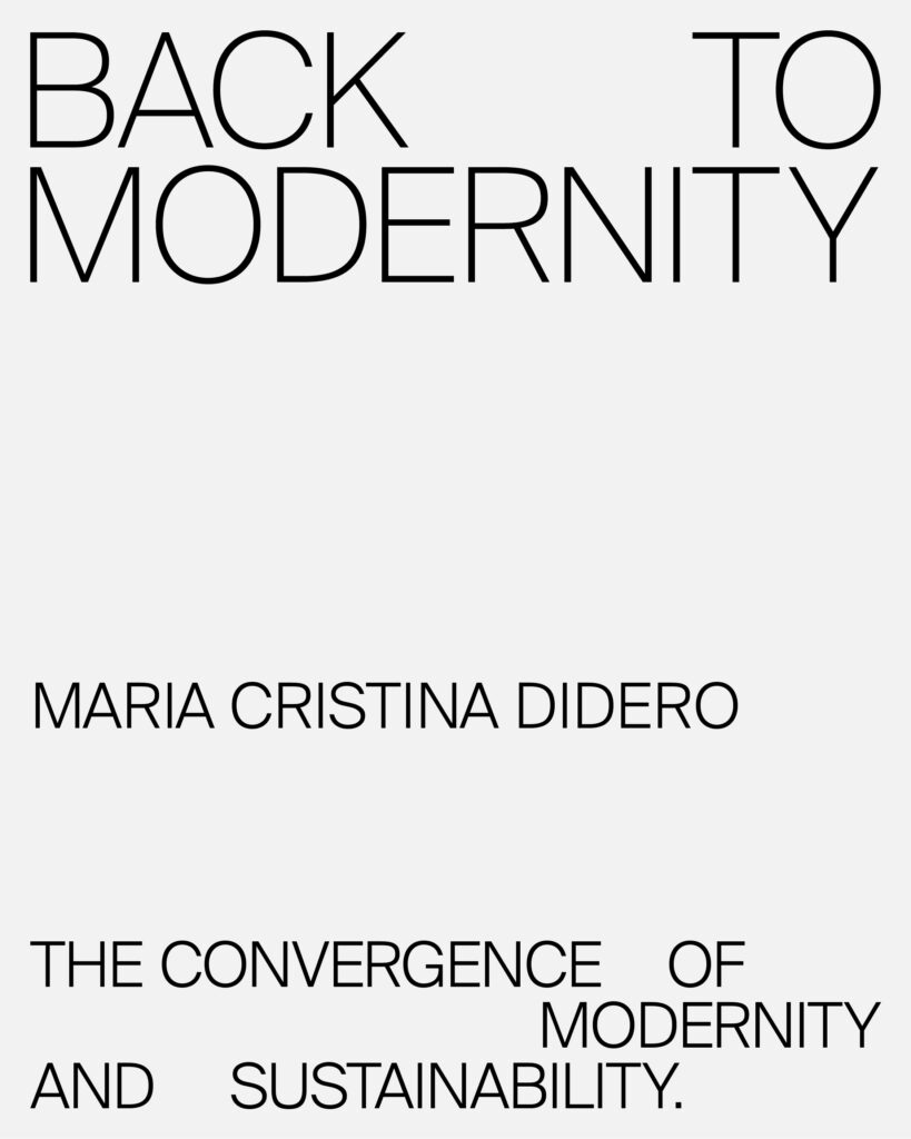 Back to Modernity - rimadesio
