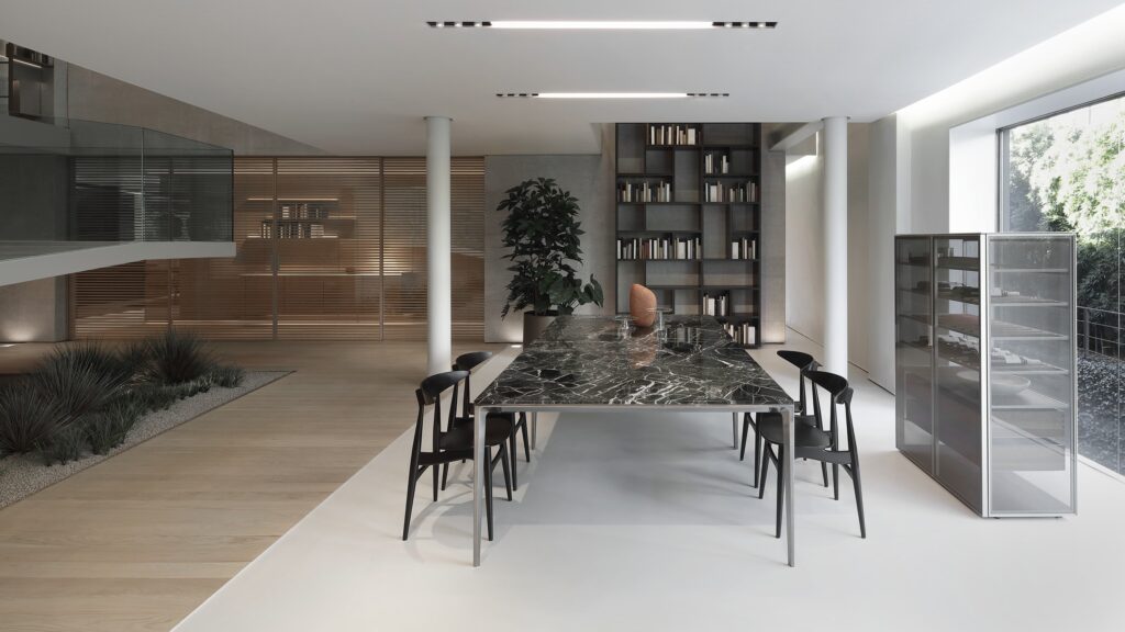 The renovated Giussano showroom - rimadesio